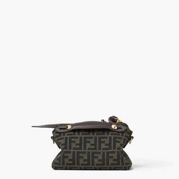 Fendi Ff Zucca Jacquard And Leather Mini Bag